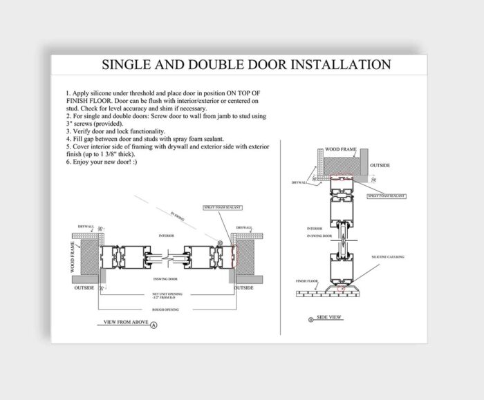 Modern Entry Doors | Installation Guides